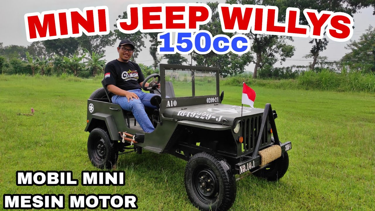 TEST DRIVE MINI WILLYS // MINI JEEP // JALAN JALAN DI KAMPUNG - YouTube