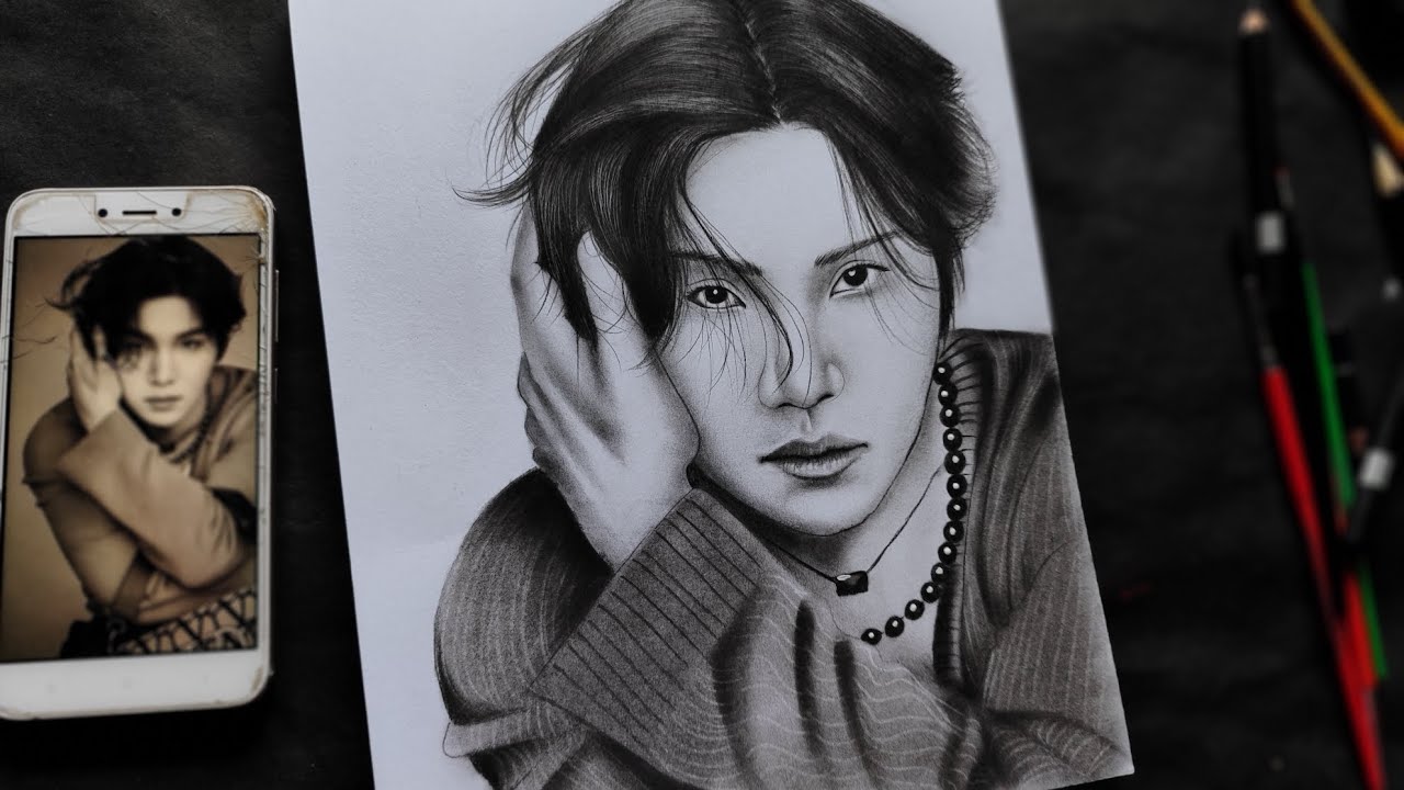 SUGA || Min Yoon-gi || portrait drawing with charcoal pencil 💯🔥 #bts # ...
