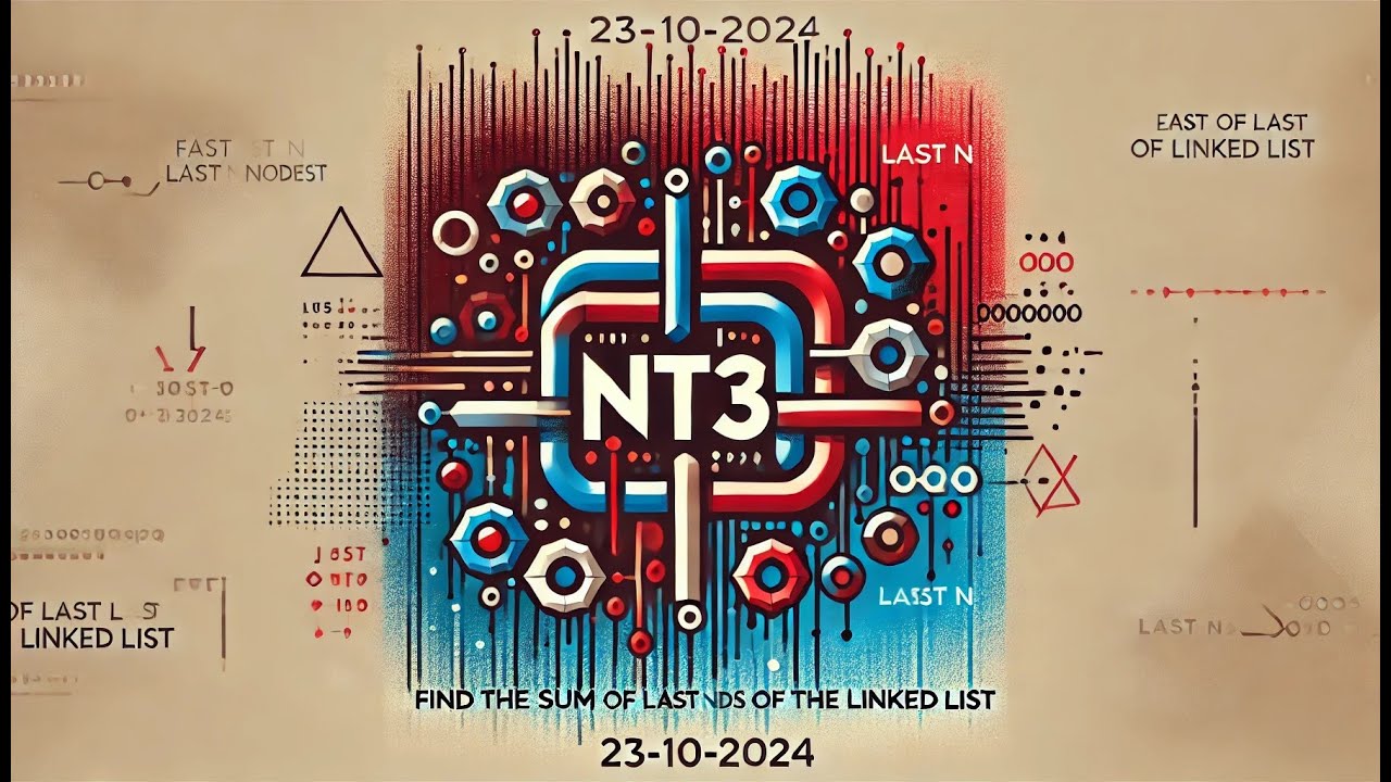 Find the Sum of Last N nodes of the Linked List|gfg potd|GFG POTD|23-10-24 @DecodeMaster01 - YouTube