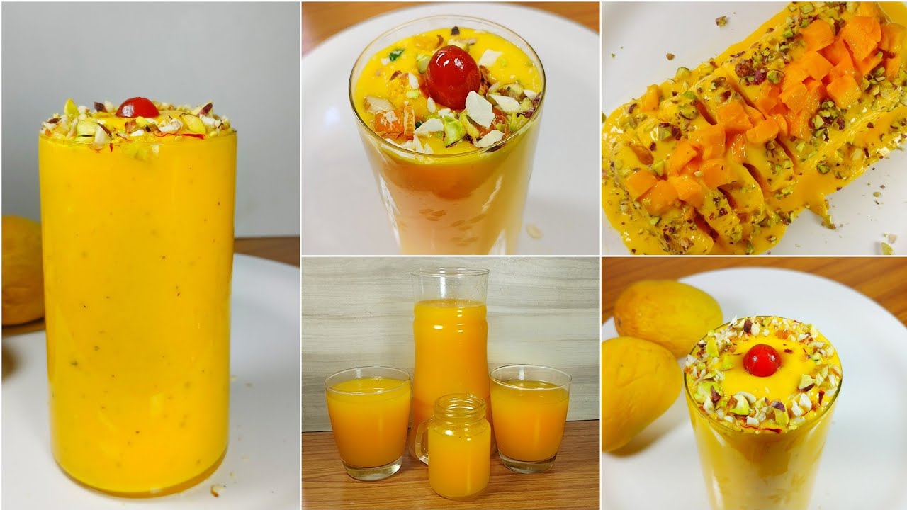 Mango Dessert Recipes Indian | mango sweet recipes collection | easy ...