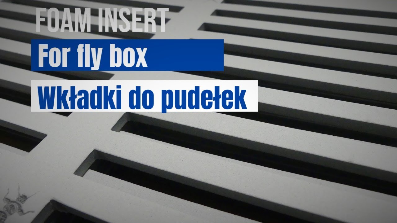 Foam inserts for fly boxes Pianki do pudełek muchowych - YouTube