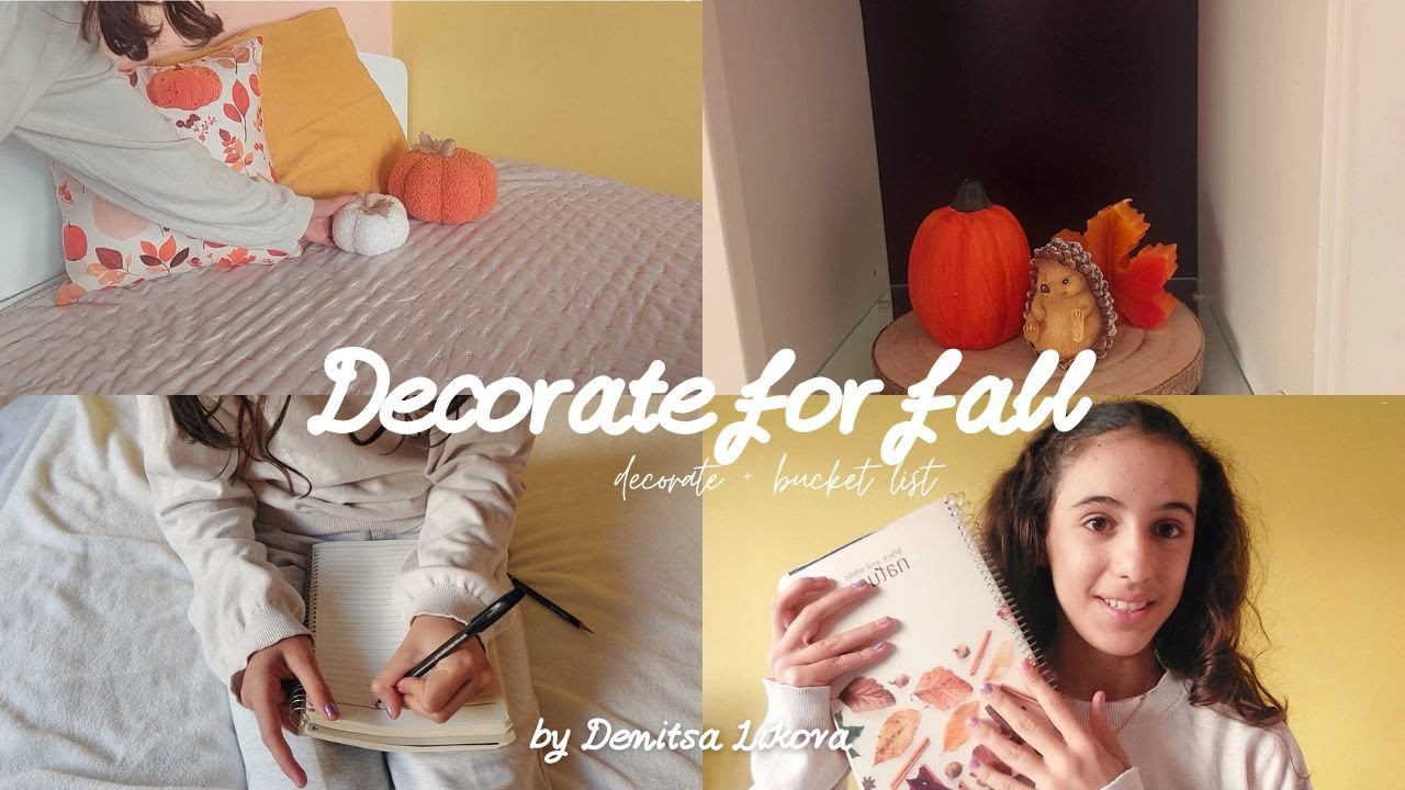 DECORATING FOR FALL/decorate + bucket list - YouTube