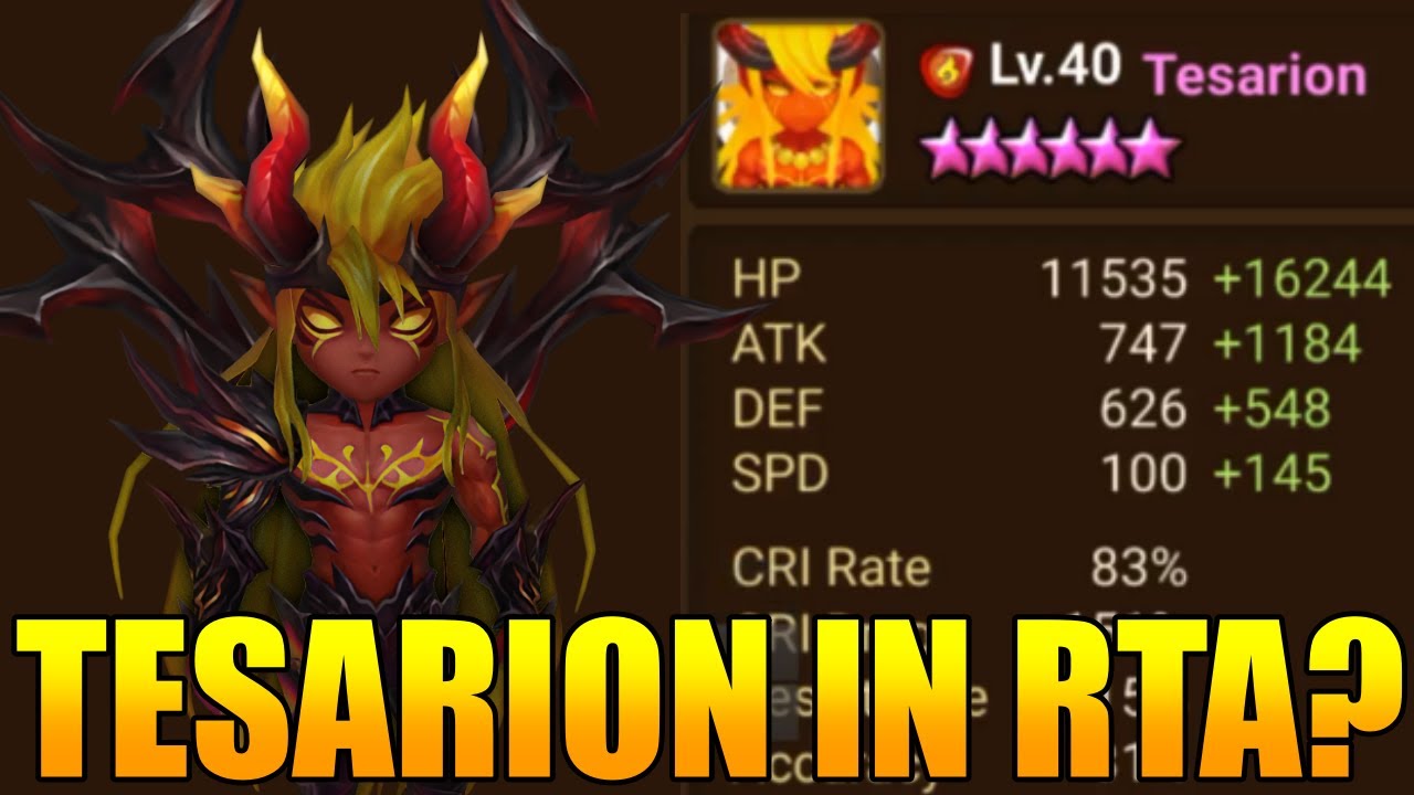 Tesarion in 2020 RTA? COUNTER ALL THE PASSIVES?! - Summoners War - YouTube