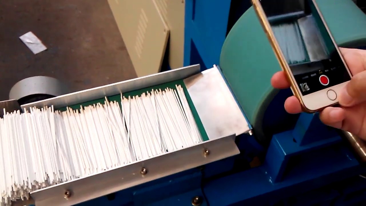 Spiral type paper stick making machine - YouTube