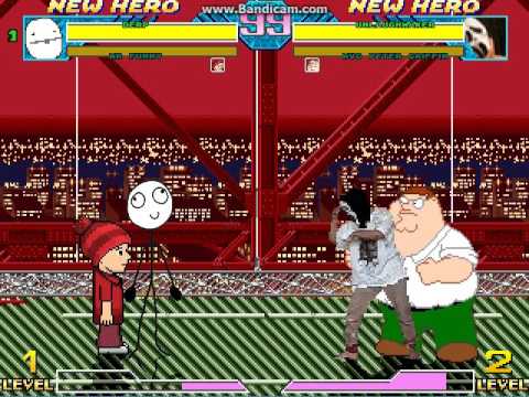 mugen derp & mr funny vs unlaughmaker & ピーター・グリフォン - YouTube