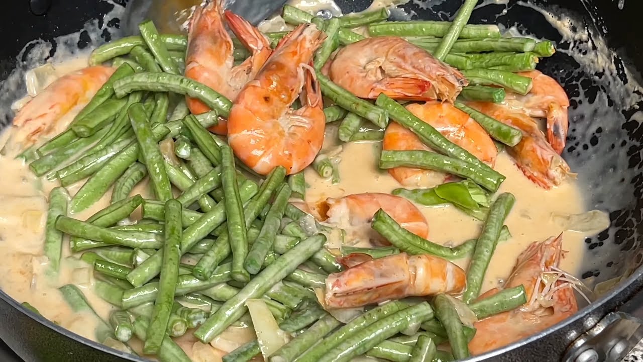 Ginataang gulay hipon shrimp - YouTube