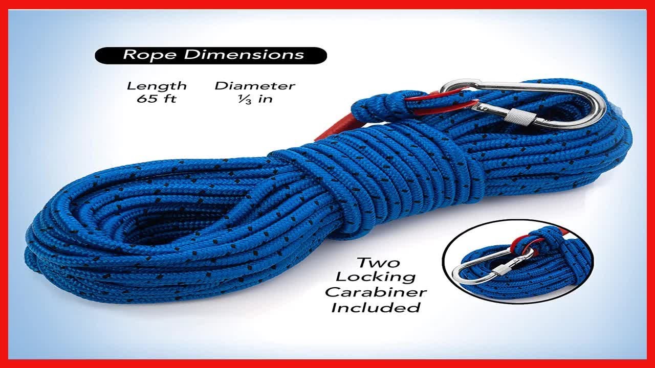 Great product - Loreso Strong Magnet Fishing Rope Carabiner, Camping ...