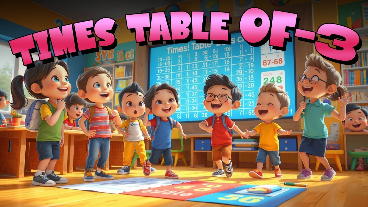 Fun with the Times Table of 3 || Easy Learning Math for Kids || Latest ...