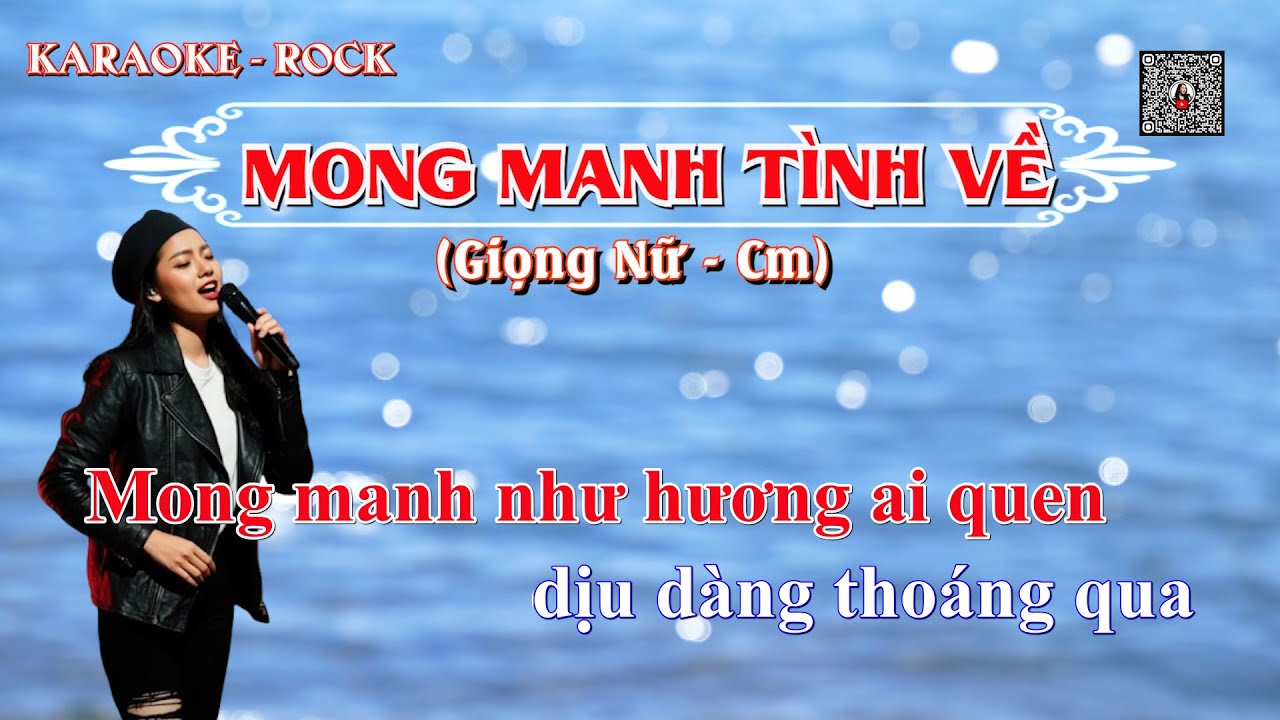 MONG MANH TÌNH VỀ | KARAOKE (TONE NỮ Cm) | Mong manh như hương ai quen ...