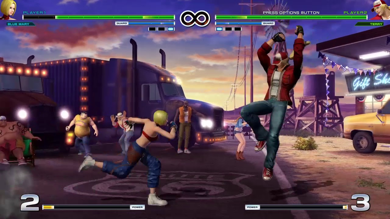 THE KING OF FIGHTERS XIV Blue Mary vs Terry - YouTube