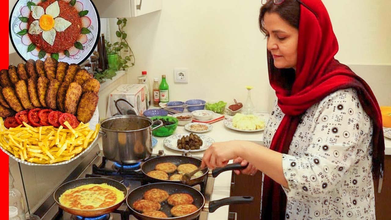 IRAN’s Most Gorgeous Mom Running a Tiny Cafe | Persian Food Queen of ...