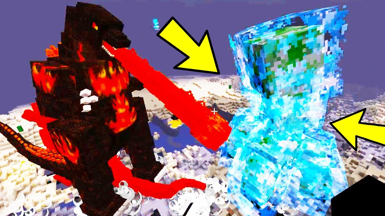 BIGGEST MOB IN MINECRAFT FIGHTS ALL GODZILLAS - Minecraft - YouTube