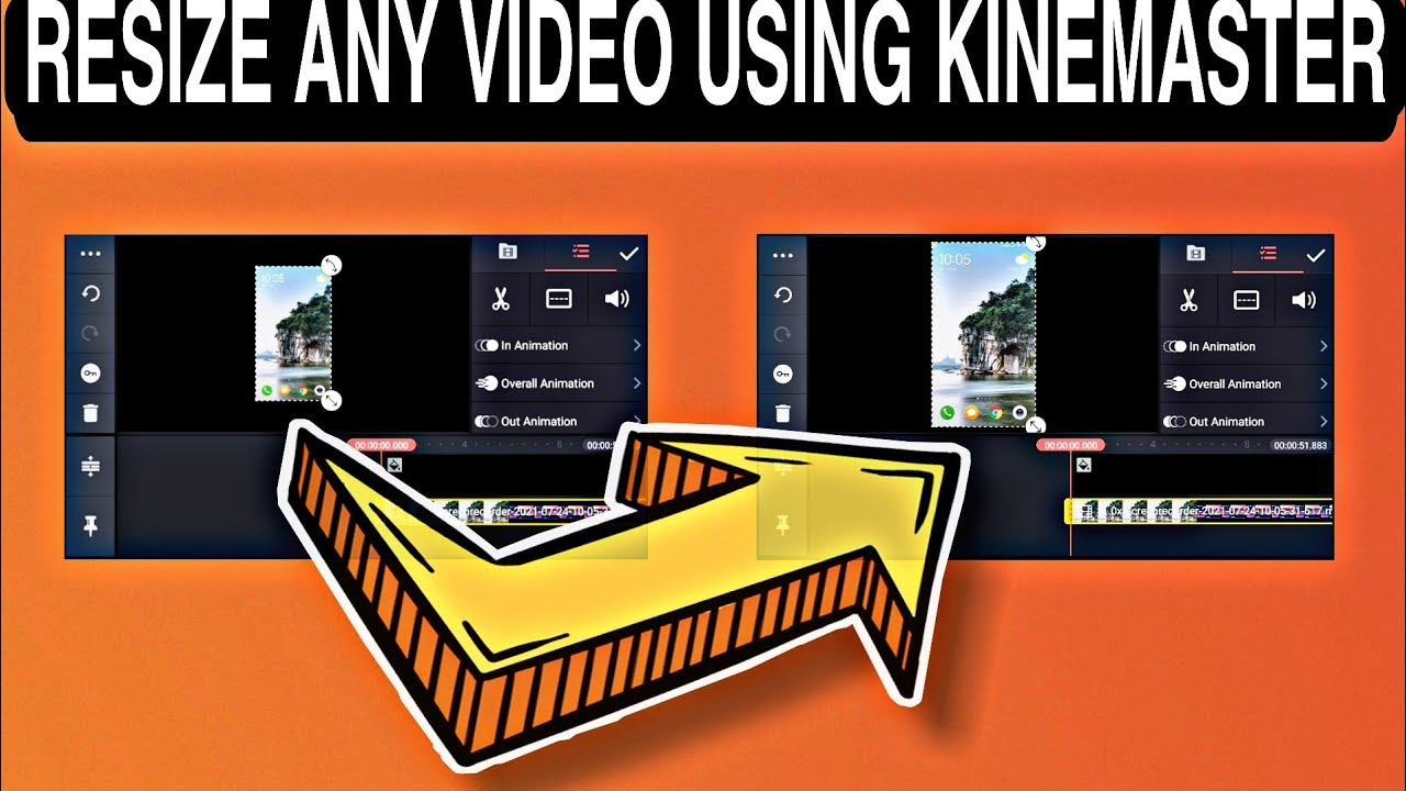 How To Resize A Video In Kinemaster - YouTube