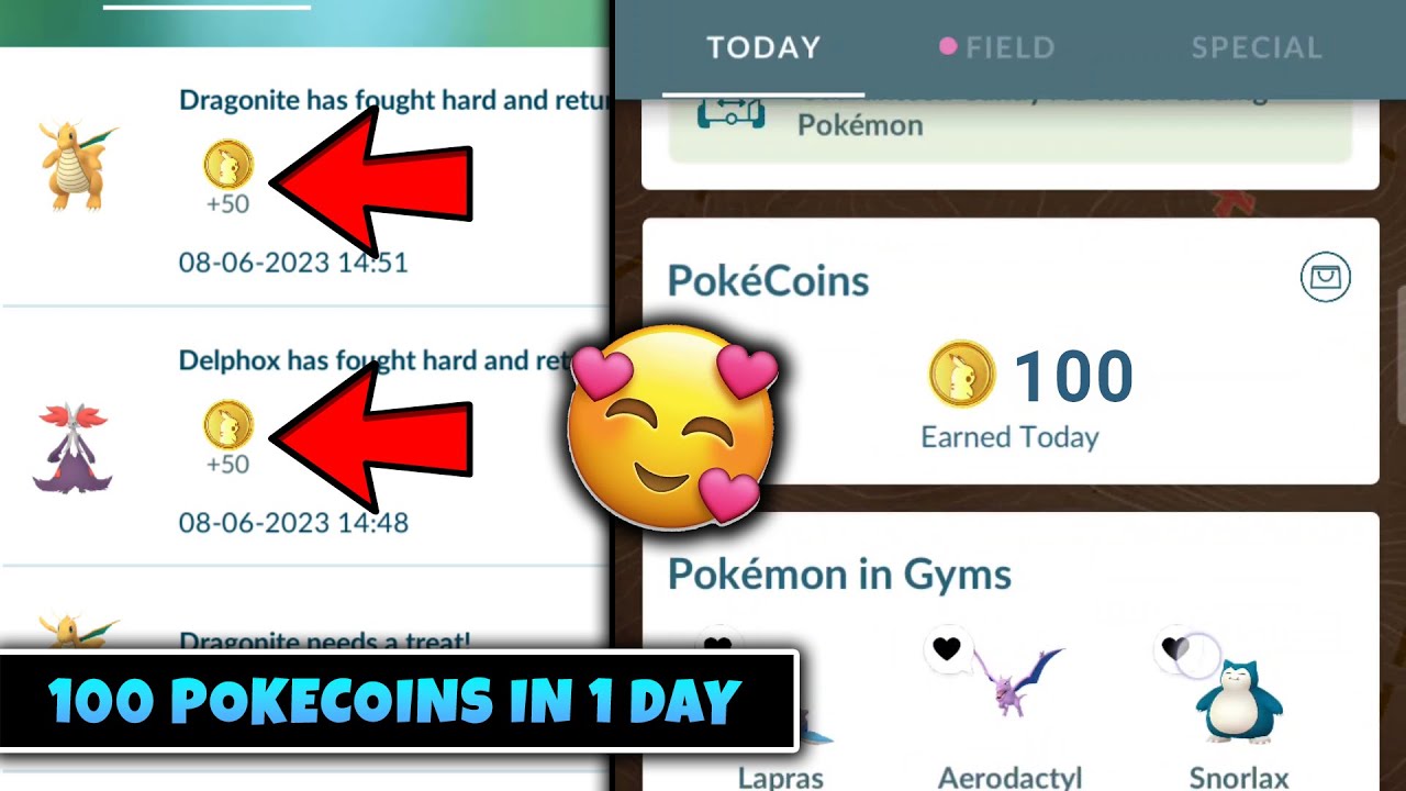 How To Get 100 Pokecoins in 1 day in Pokemon Go | 100 Pokecoins in 24 ...