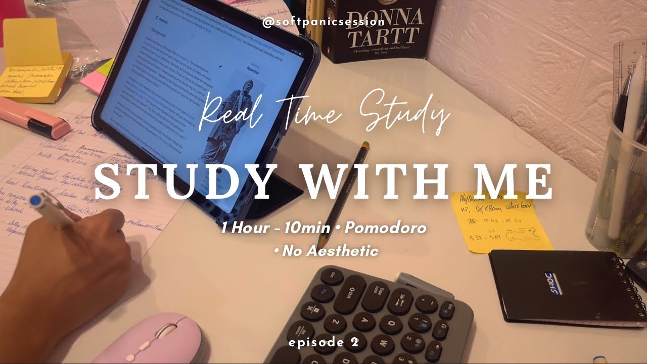 Study With Me – 2 Hours of Real-Time Focus & Vibes (No Lofi, Just You ...