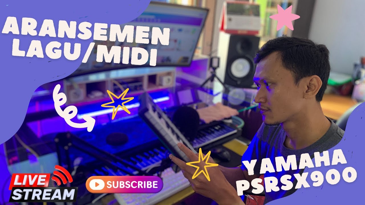 Cara Simpel Bikin Midi/Song Yamaha PSRsx900 3 lagu sekaligus - YouTube