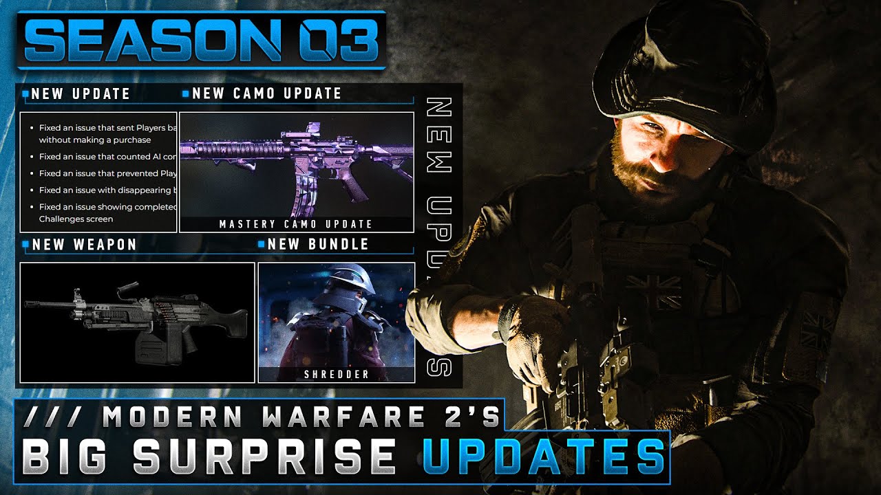 SURPRISE Update Reveals Season 3 Weapons BIG Changes BONUS MW2 SURPRISE Update Reveals Season 3 Weapons BIG Changes BONUS MW2