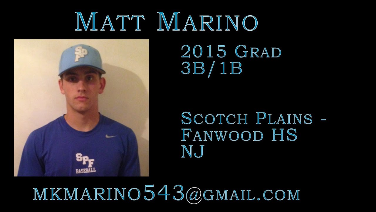 Matt Marino - 3B/1B - 2015 - YouTube