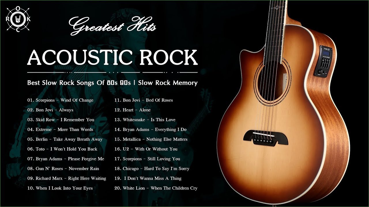 Acoustic Slow Rock | Best Slow Rock Songs Of 80s 90s | Slow Rock Memory ...