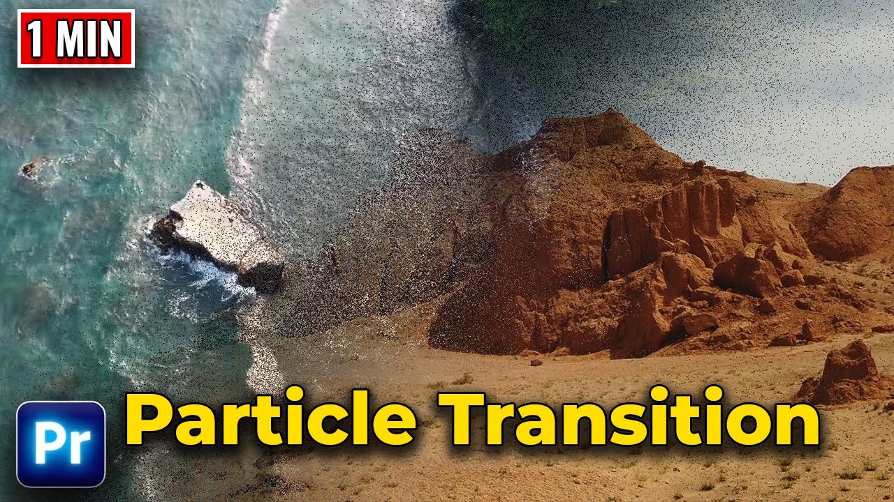 How to make PARTICLE TRANSITION effect in Premier Pro in 1 MINUTE ...