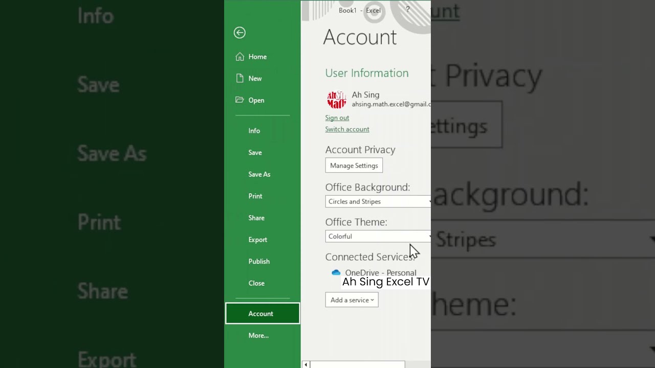 Change Excel To Dark Mode YouTube Change Excel To Dark Mode YouTube