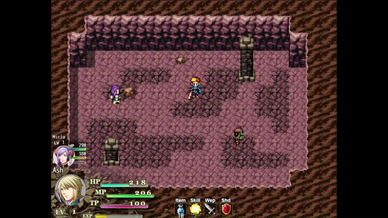 RPG Maker MV Action RPG ABS Party Battle Projectiles - Chrono Engine + QJ Bullet - YouTube