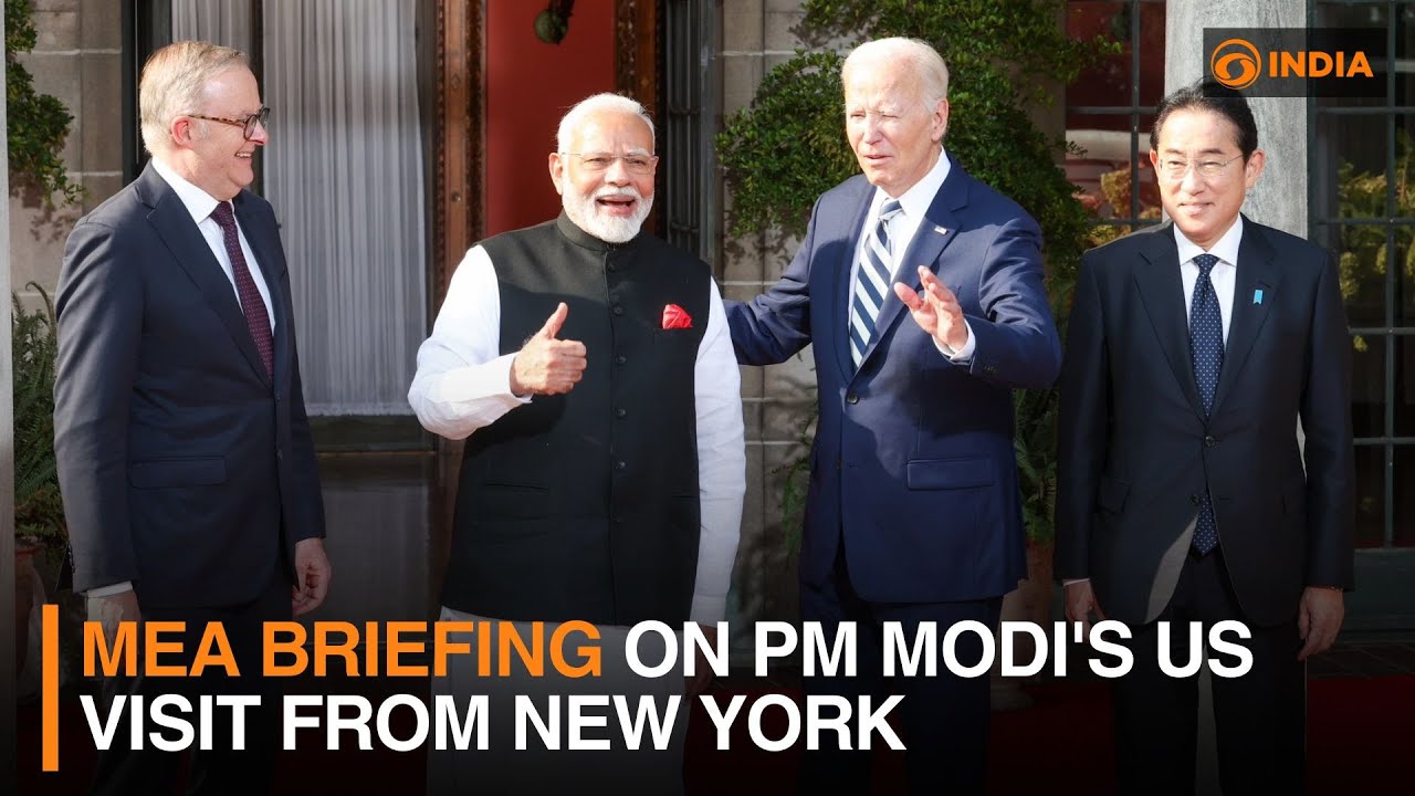 MEA Briefing on PM Modi's US Visit from New York | DD India - YouTube