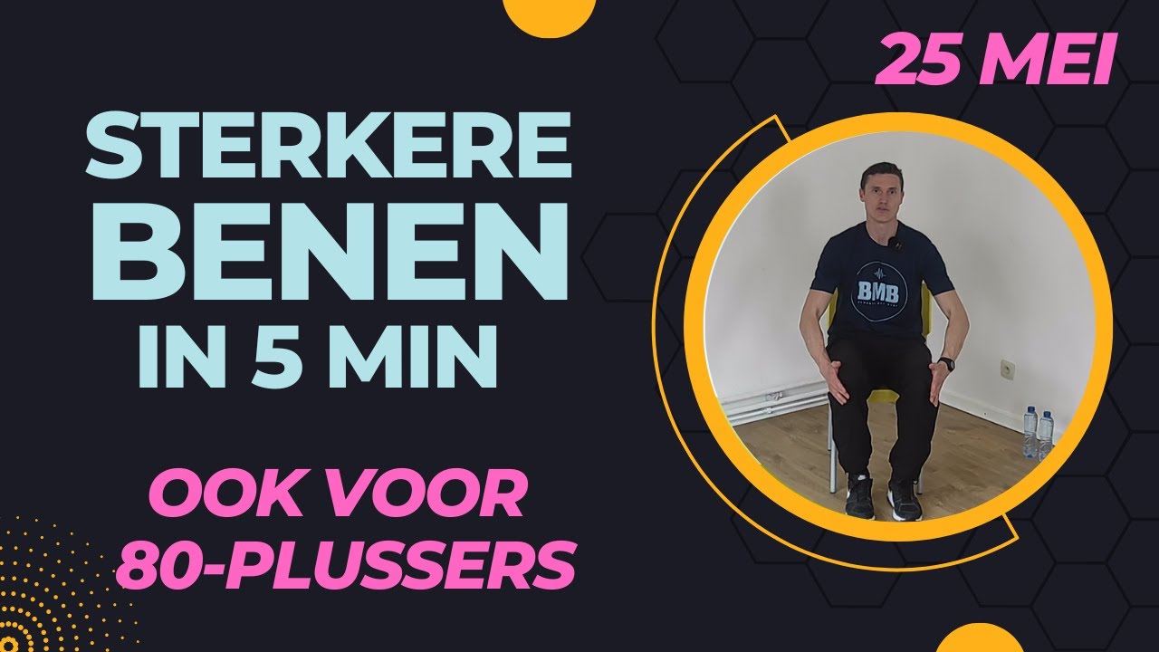 5 min BEENSPIEREN trainen voor ouderen of beginners (ook voor 80 ...