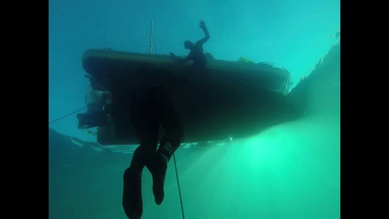 Statique en mer con Francisco/Apnea estatica en el mar mediterraneo ...