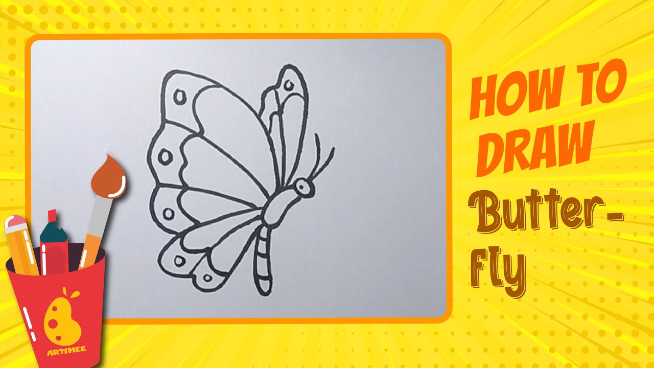 How to Draw Butterfly - YouTube