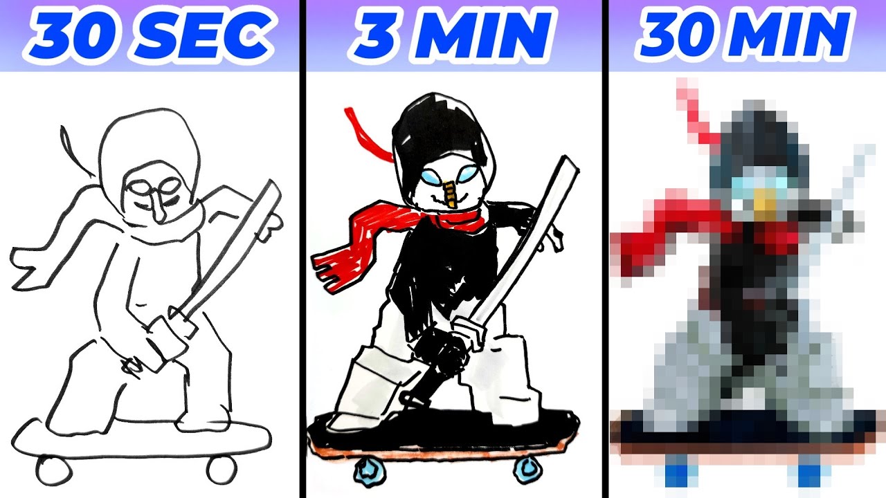 Drawing (ROBLOX) Frio Ninja Steal a Brainrot in 30 Sec, 3 Min and 30 ...