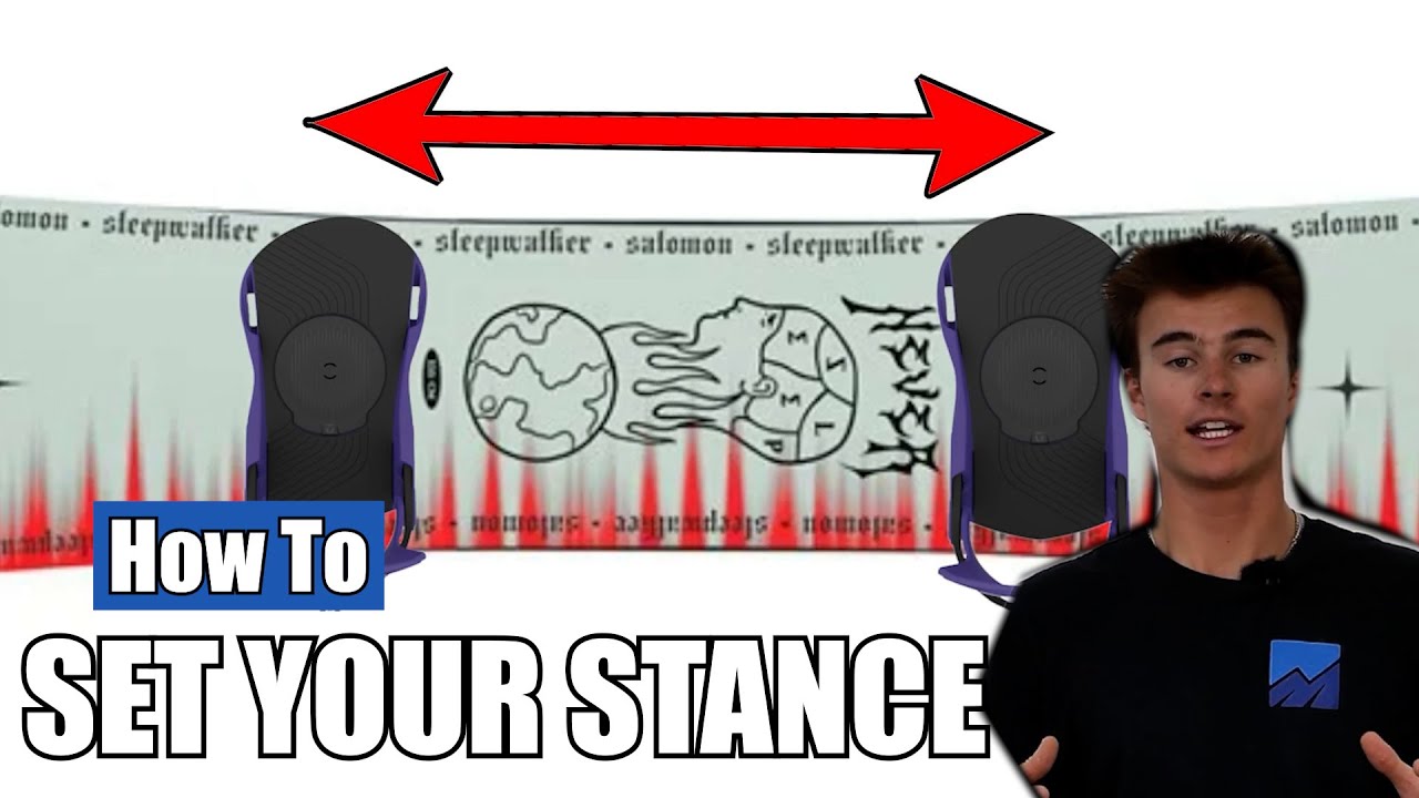 How To Set Your Snowboard Stance - YouTube