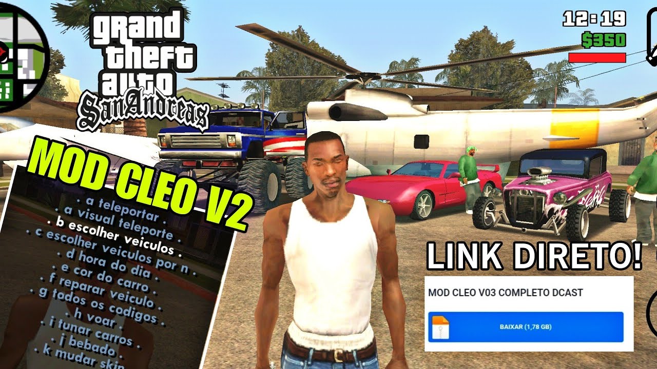 MOD CLEO V03 GTA SAN ANDREAS ANDROID PARA TODAS AS VERSÕES! - YouTube