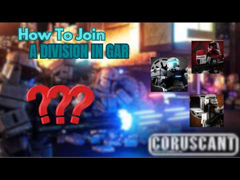 How To Join A Division | Roblox GAR - YouTube