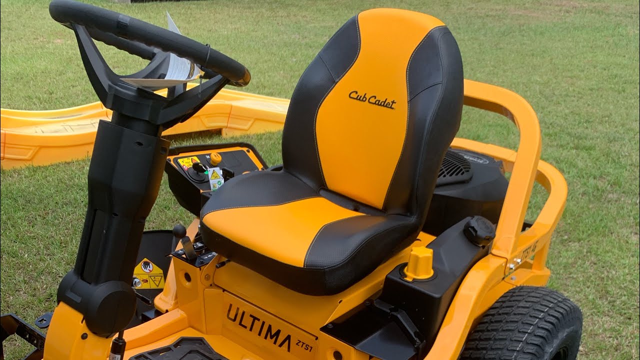 Cub Cadet ZTS1 Zero Turn With A Steering Wheel - YouTube