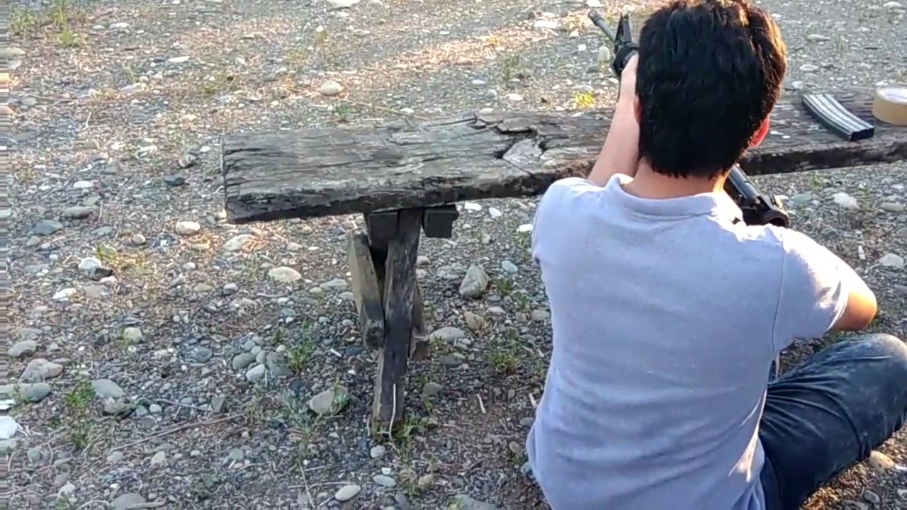 Target Shooting using an M16 Baby Armalite rifle - YouTube
