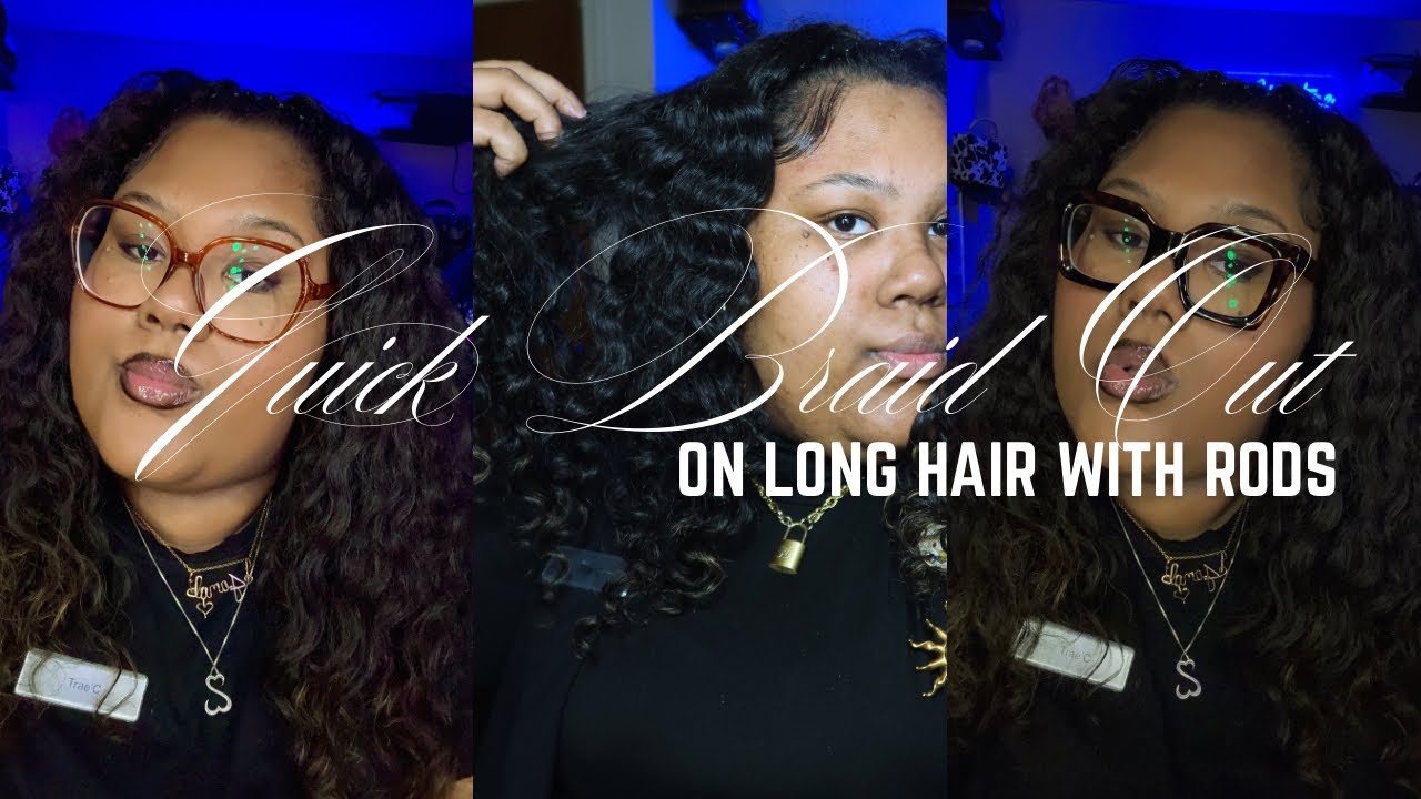 How To Do A Quick 10 Min Braid Out Using Rods Tutorial | For Long Hair ...