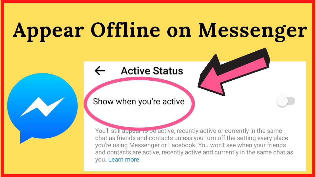 How to Appear Offline on Facebook Messenger 2021 - YouTube