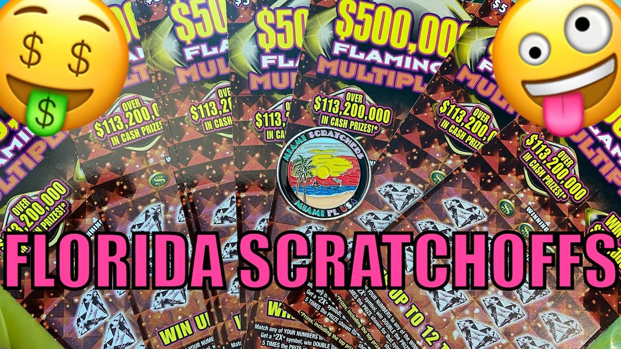 FLORIDA LOTTERY $500,000 FLAMINGO MULTIPLIER SCRATCH OFF TICKETS 🦩🔥🦩 2X ...