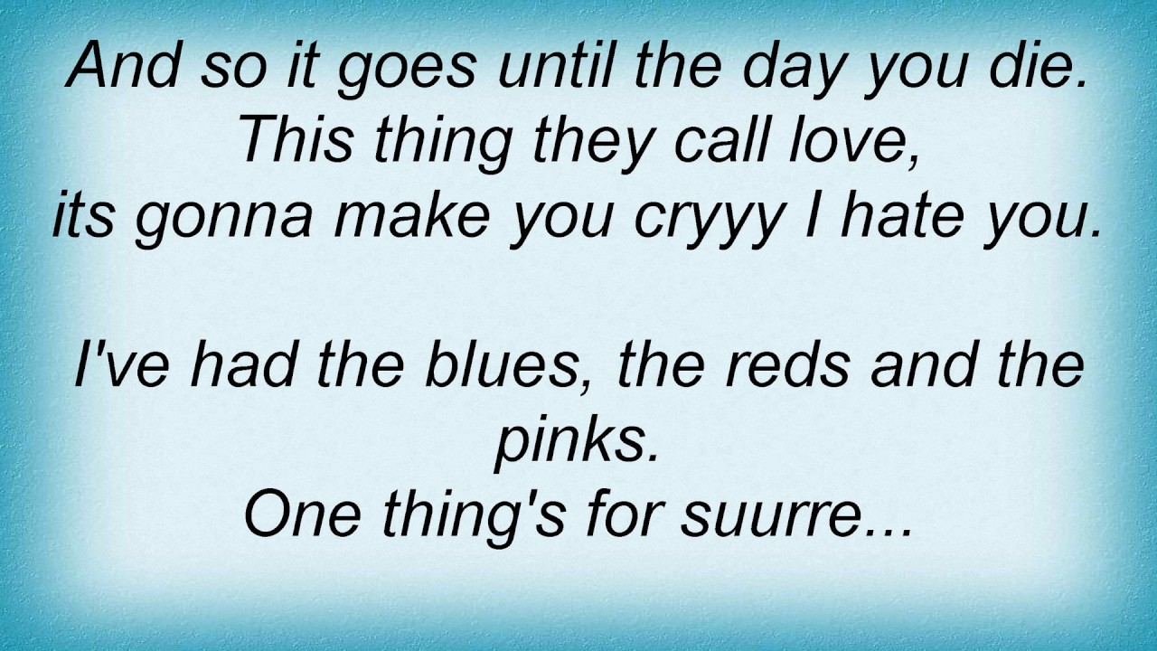 Adam Sandler - Love Stinks Lyrics - YouTube
