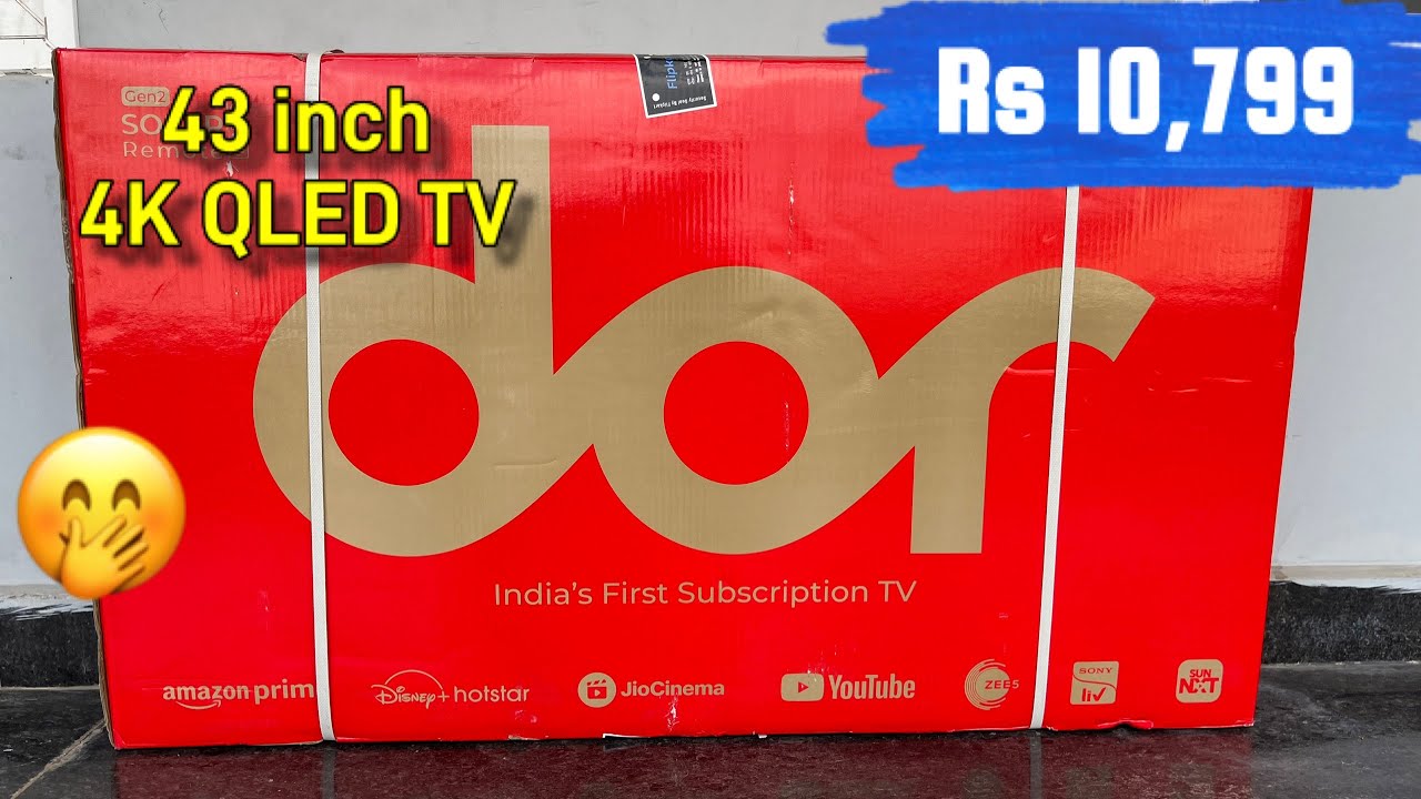dor 43 inch 4K QLED TV Unboxing & Reviews || Dor TV Pros & Cons You ...