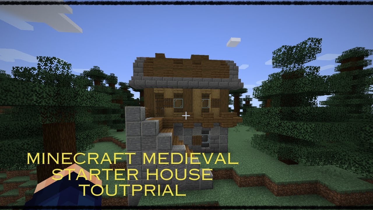 Minecraft Medieval Starter House Tutorial - YouTube