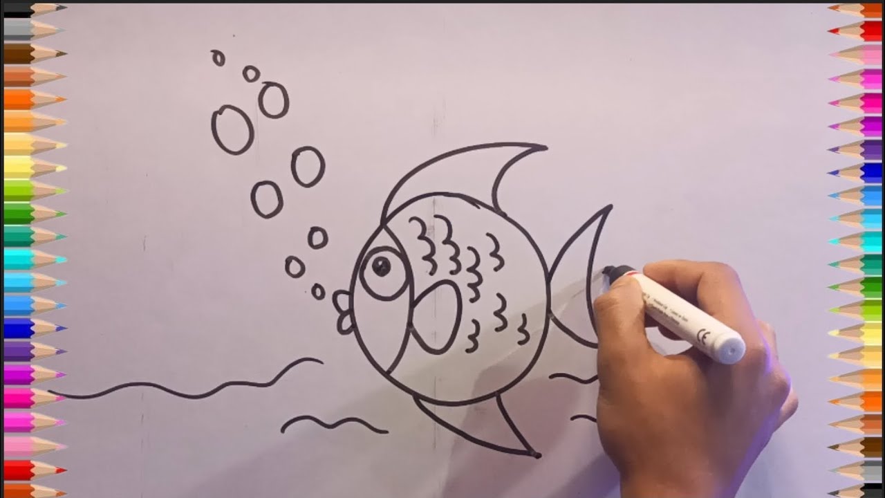 Easy Fish Drawing For Beginners || Fish Drawing Step By Step. - YouTube