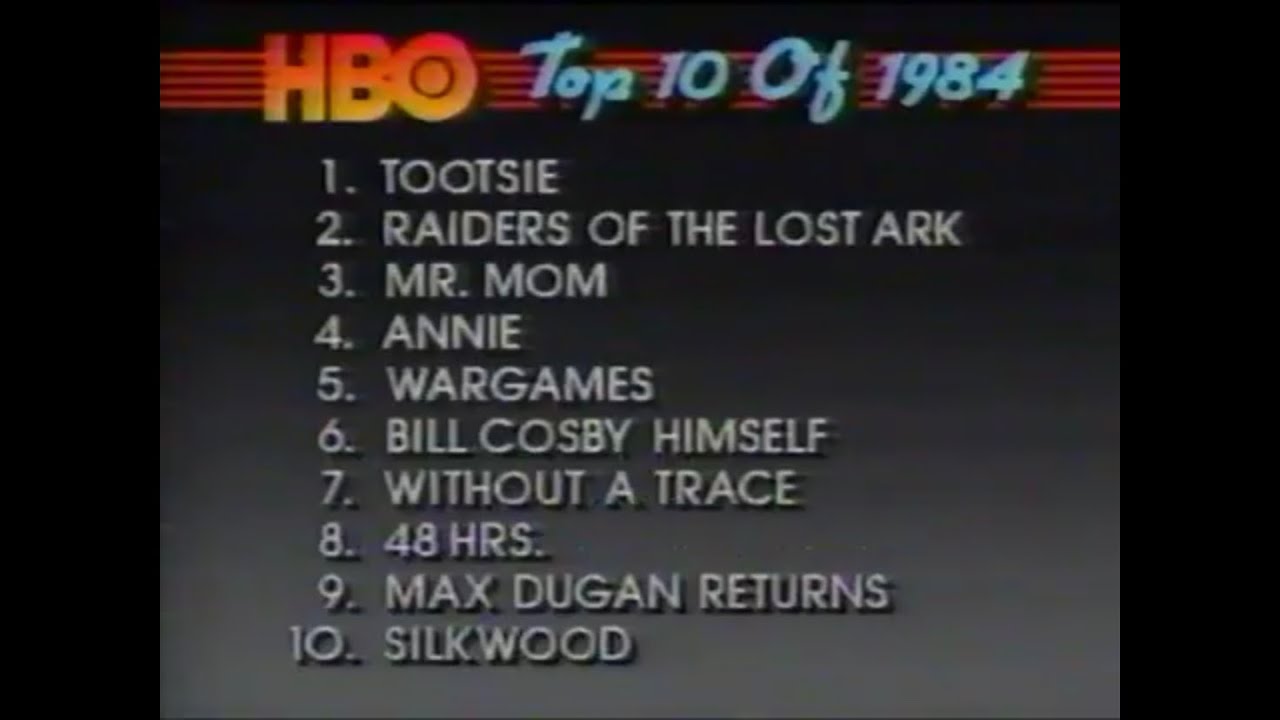 HBO Bumpers & HBO Mailbox Top 10 of 1984 - YouTube