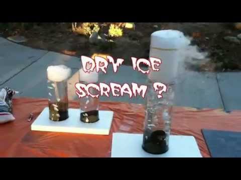 Surprise - How to make Dry Ice Scream - YouTube