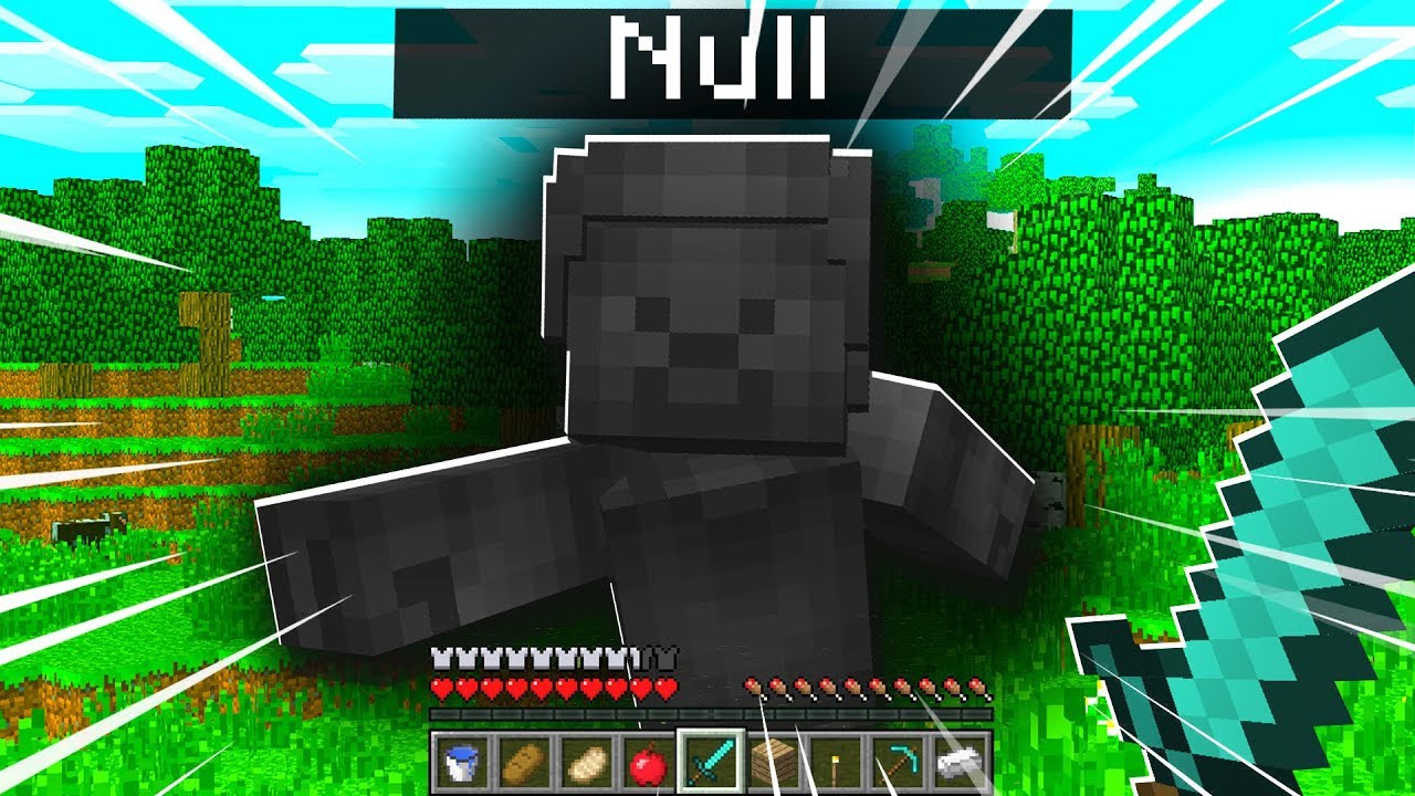 FOUND NULL (Black Steve!?) on my Minecraft PE WORLD! - YouTube