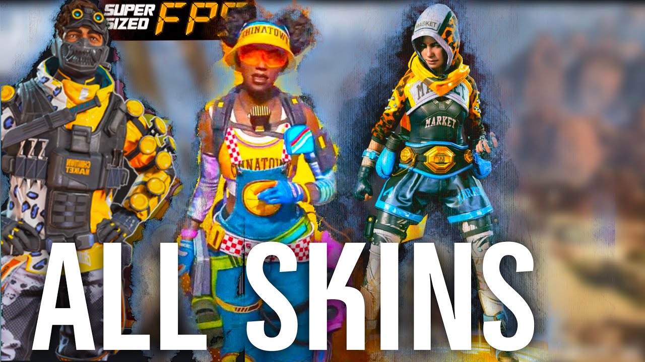 ALL CHINATOWN MARKET x APEX SKINS + REACTION 😱😱 x Apex Legends - YouTube