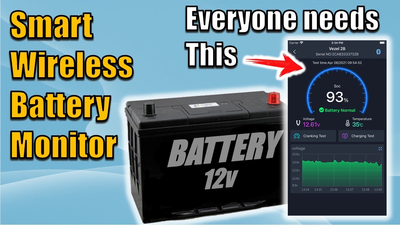 Wireless Battery Monitor - YouTube