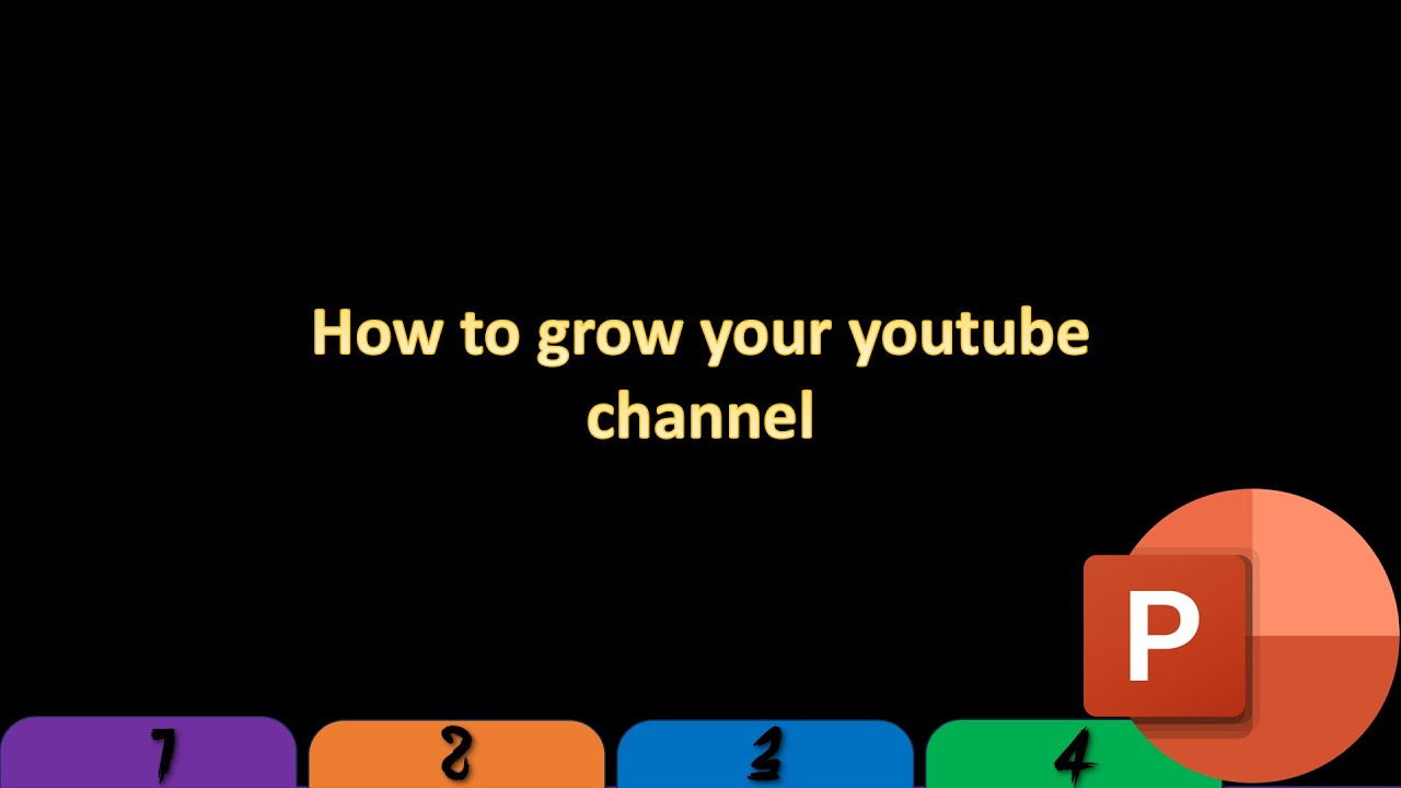 How to Create Power Point Presentation Template tutorial about 4 step ...