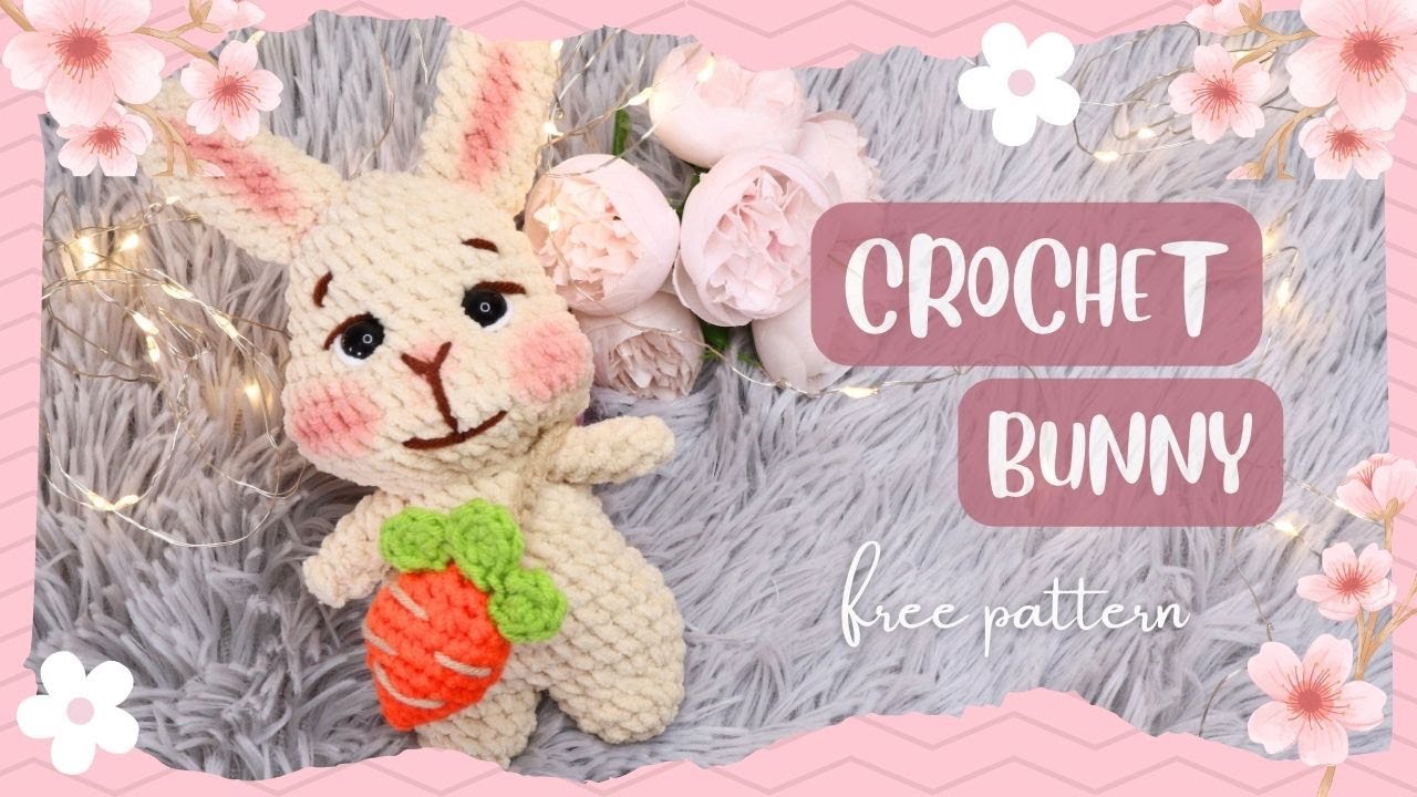 Bunny Crochet Tutorial | How to Crochet Bunny Rabbit Amigurumi | Free ...